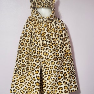 Cheetah/leopard Cape, Child Cheetah/leopard Costume, Toddler Cheetah ...