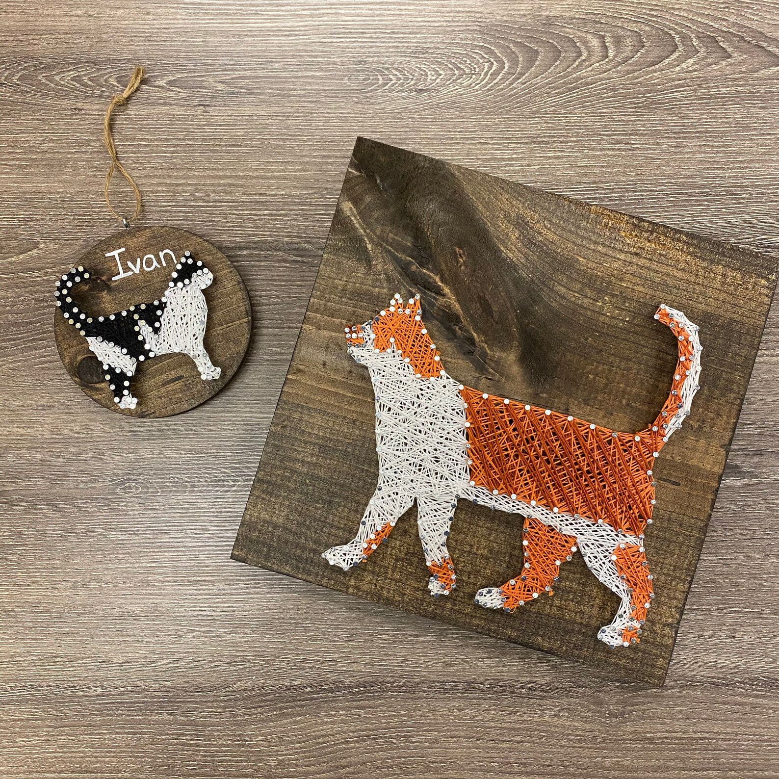 Cat String Art Customizable String Art Pet Passed Away Cat - Etsy