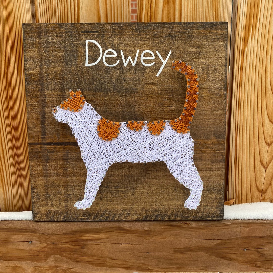 Cat String Art Customizable String Art Pet Passed Away Cat - Etsy