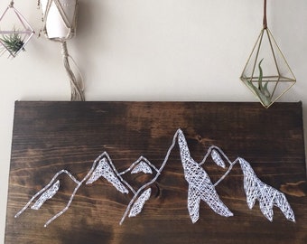 Mountain String Art - Etsy