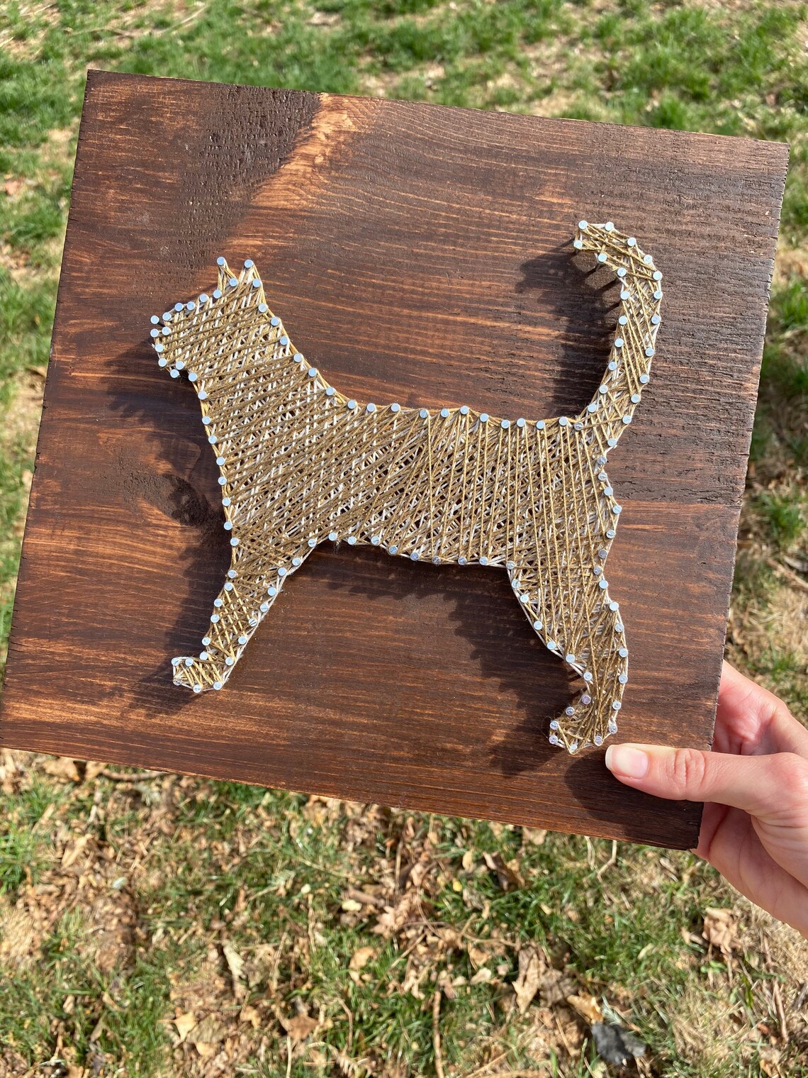 Cat String Art Customizable String Art Pet Passed Away Cat - Etsy