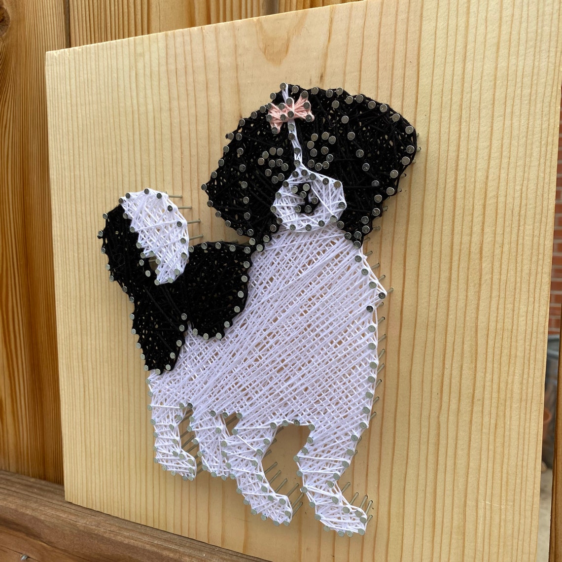 Custom pet portrait Dog string art customizable string art | Etsy
