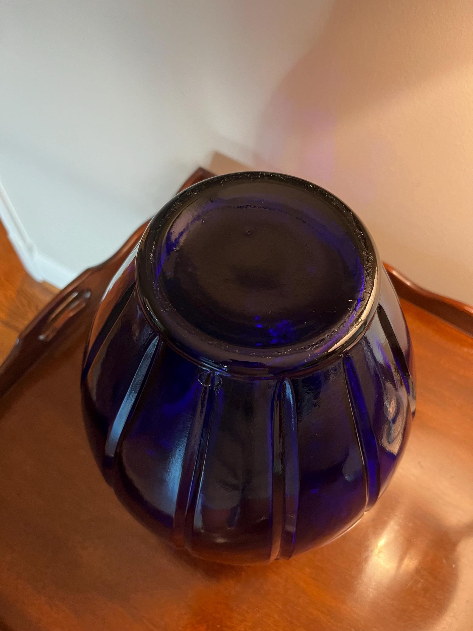 Cobalt Blue Art Deco - Style Vase - Etsy