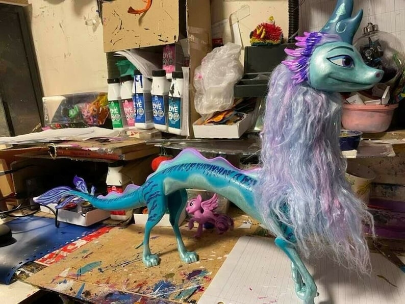 Raya and the Last Dragon Custom Painted Figures Jagan, Pengu,amba, Sisu ...