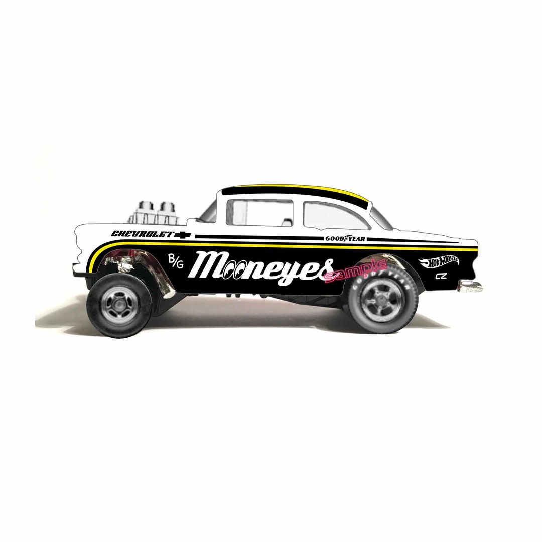 Vintage Racing Decals Water Slide Diecast Moon Eyes Inspired Hot Custom ...