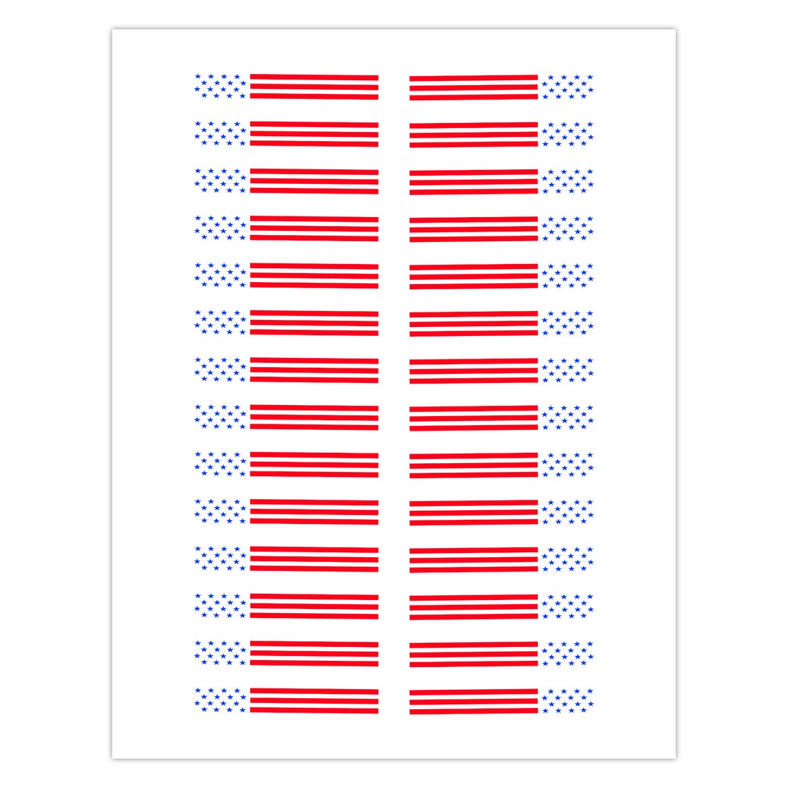 American Flag Water Slide Decals for Custom Diecast Digital Download - Etsy