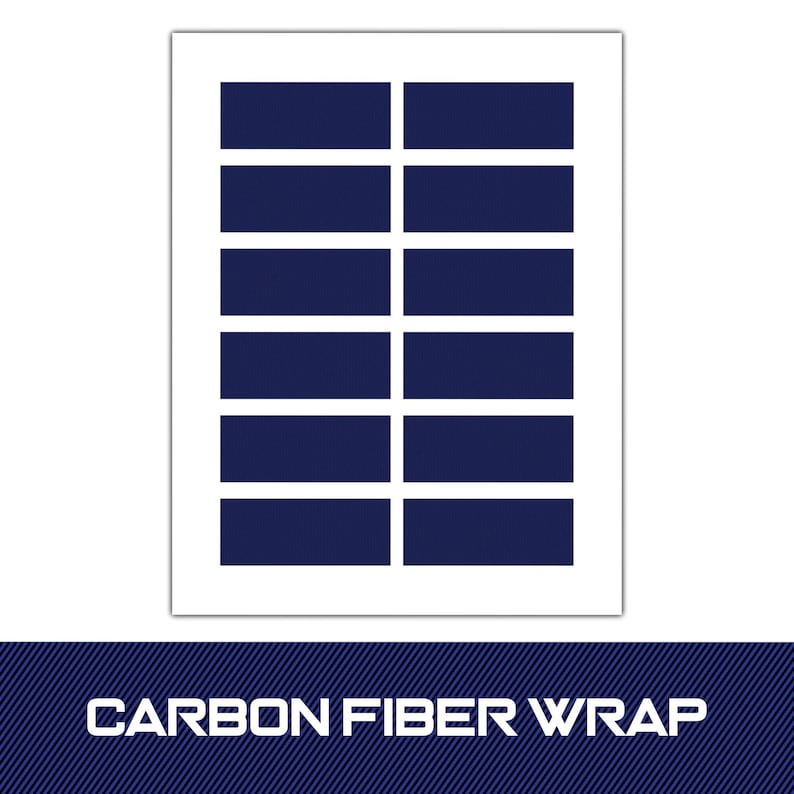 Blue Carbon Fiber Decal Digital Download Wraps for Diecast 1 64 Customs ...