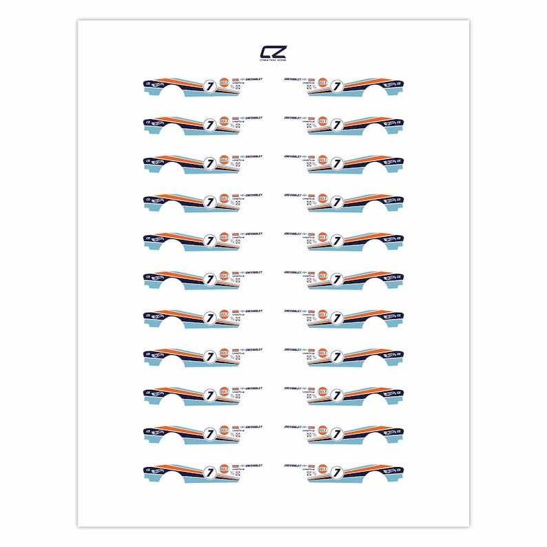 Vintage Racing Water Slide Decal Diecast 164 Customs Hot Cars Gasser ...