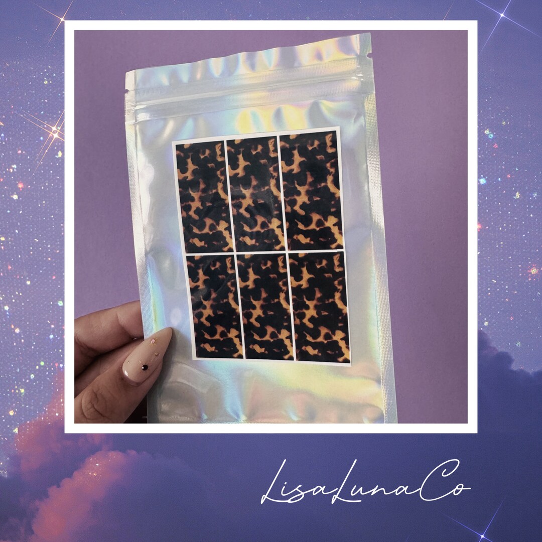 Tortoise Shell Strips - Waterslide Nail Decals - Etsy