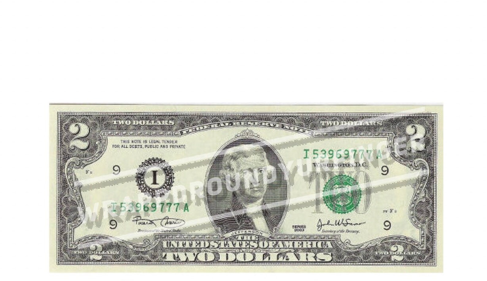 FRONT of Fake Bills actual Size of Real Bill for Cutting up - Etsy