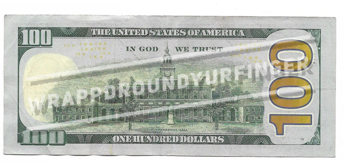 BACK of Fake Bills actual Size of Real Bill for Cutting up - Etsy