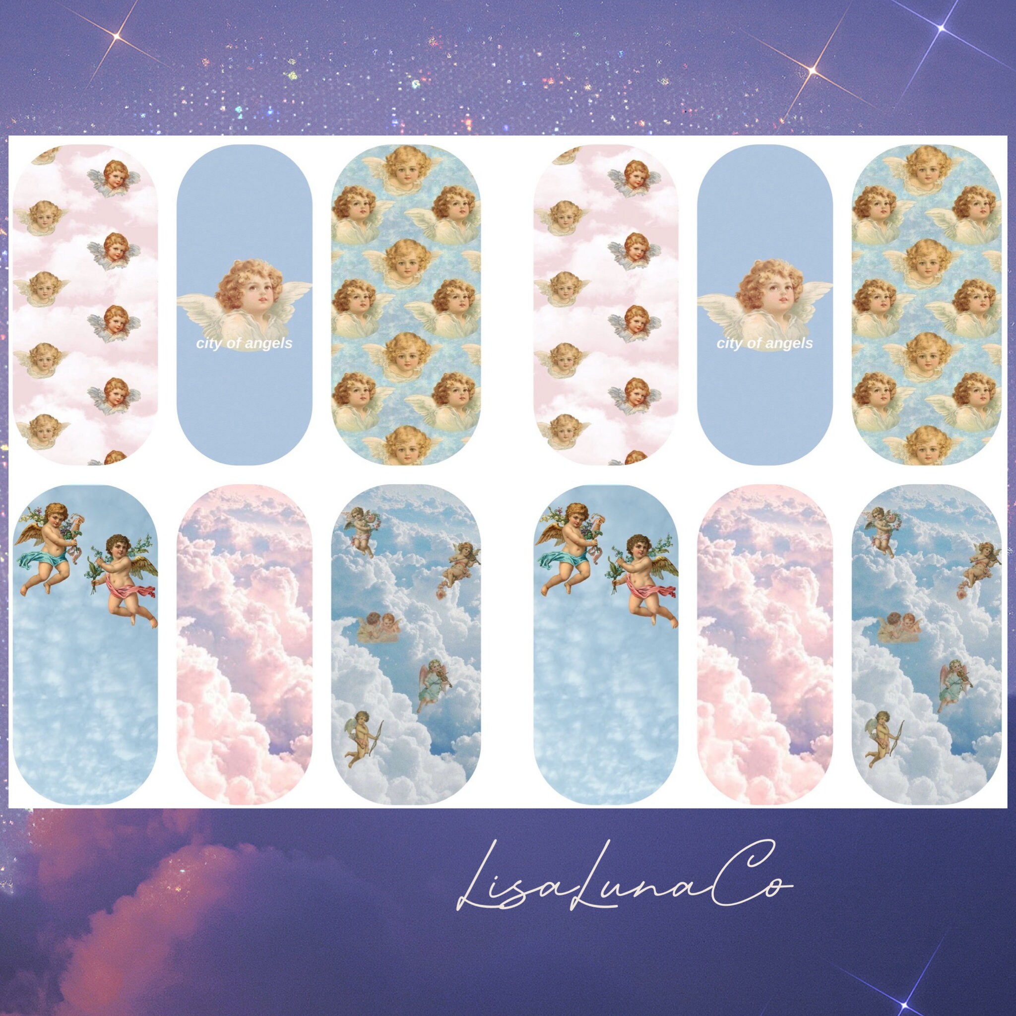 Angel Baby - Waterslide Nail Decals - Etsy