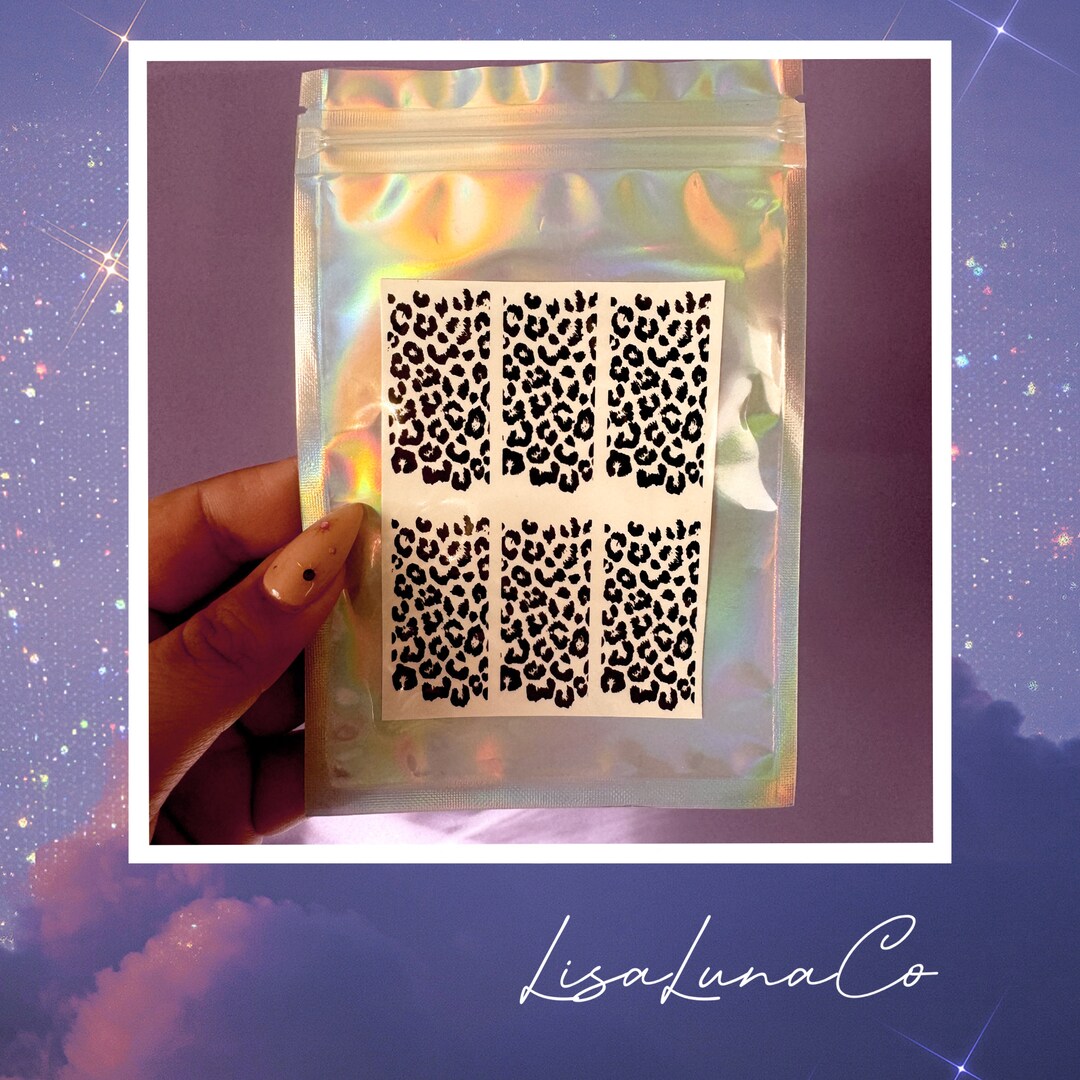 Cheetah Print Strips - Waterslide Nail Decals - Etsy