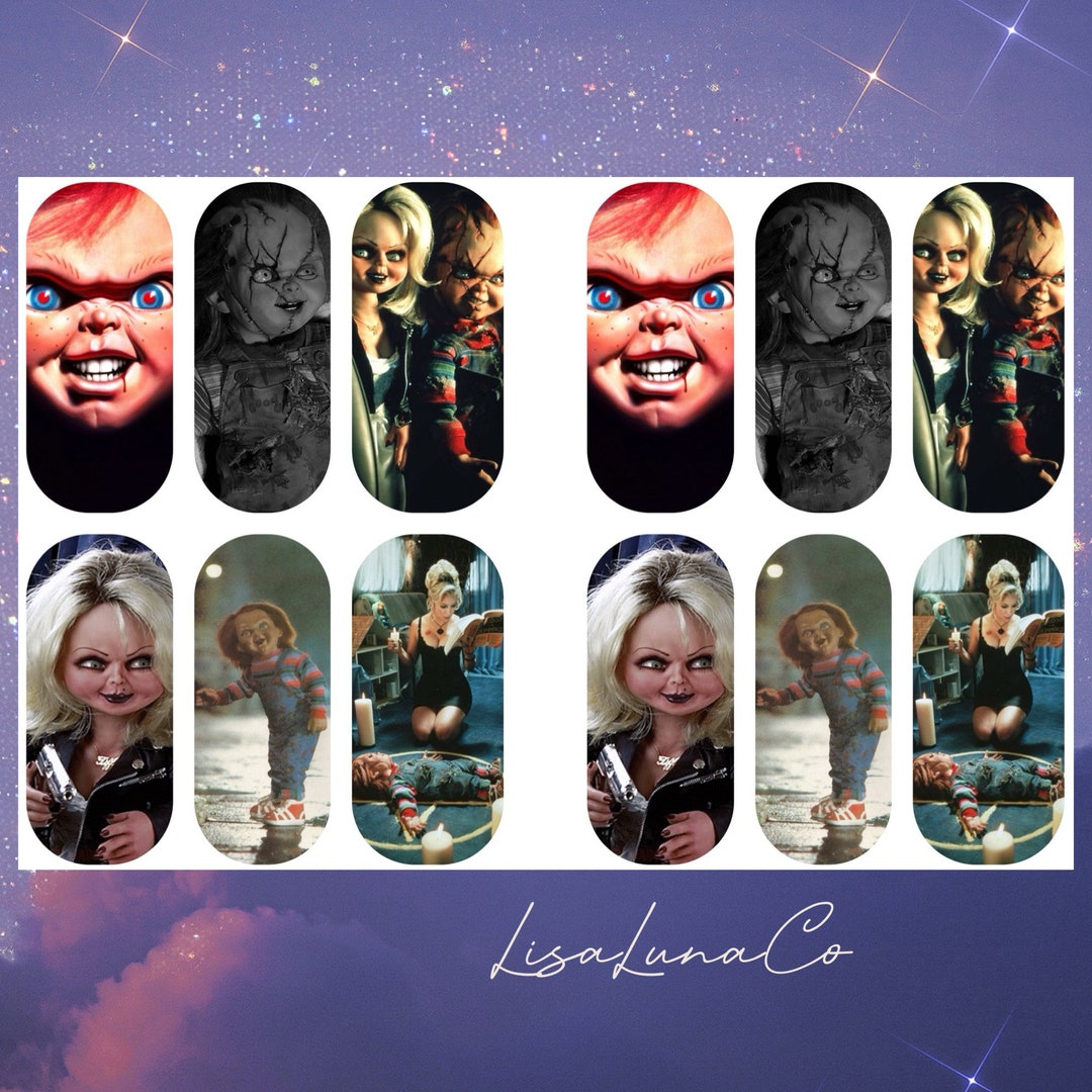 Chucky Mixed - Waterslide Nail Decals - Etsy