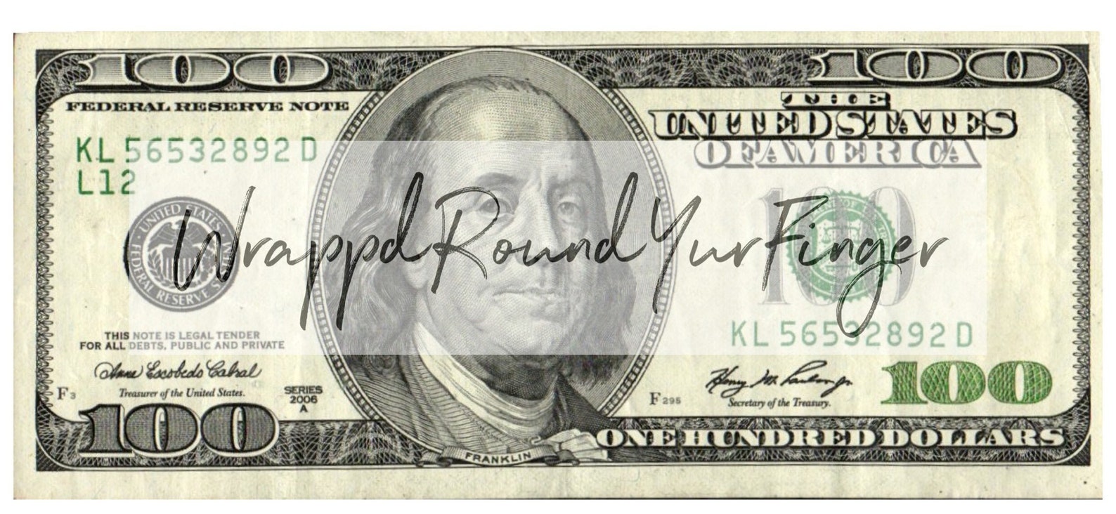 FRONT of Fake Bills actual Size of Real Bill for Cutting up - Etsy