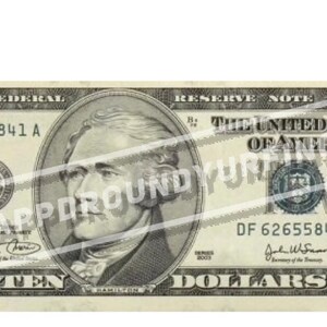 FRONT of Fake Bills actual Size of Real Bill for Cutting up - Etsy