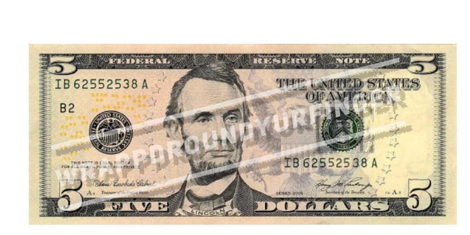 FRONT of Fake Bills actual Size of Real Bill for Cutting up - Etsy