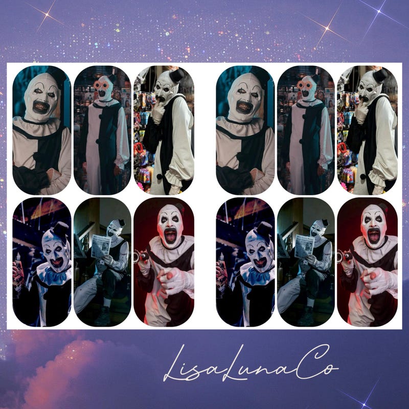 Halloween Nails Terrifier - Etsy