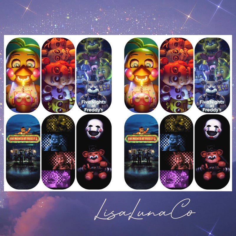 Five Nights at Freddys Nails - Etsy