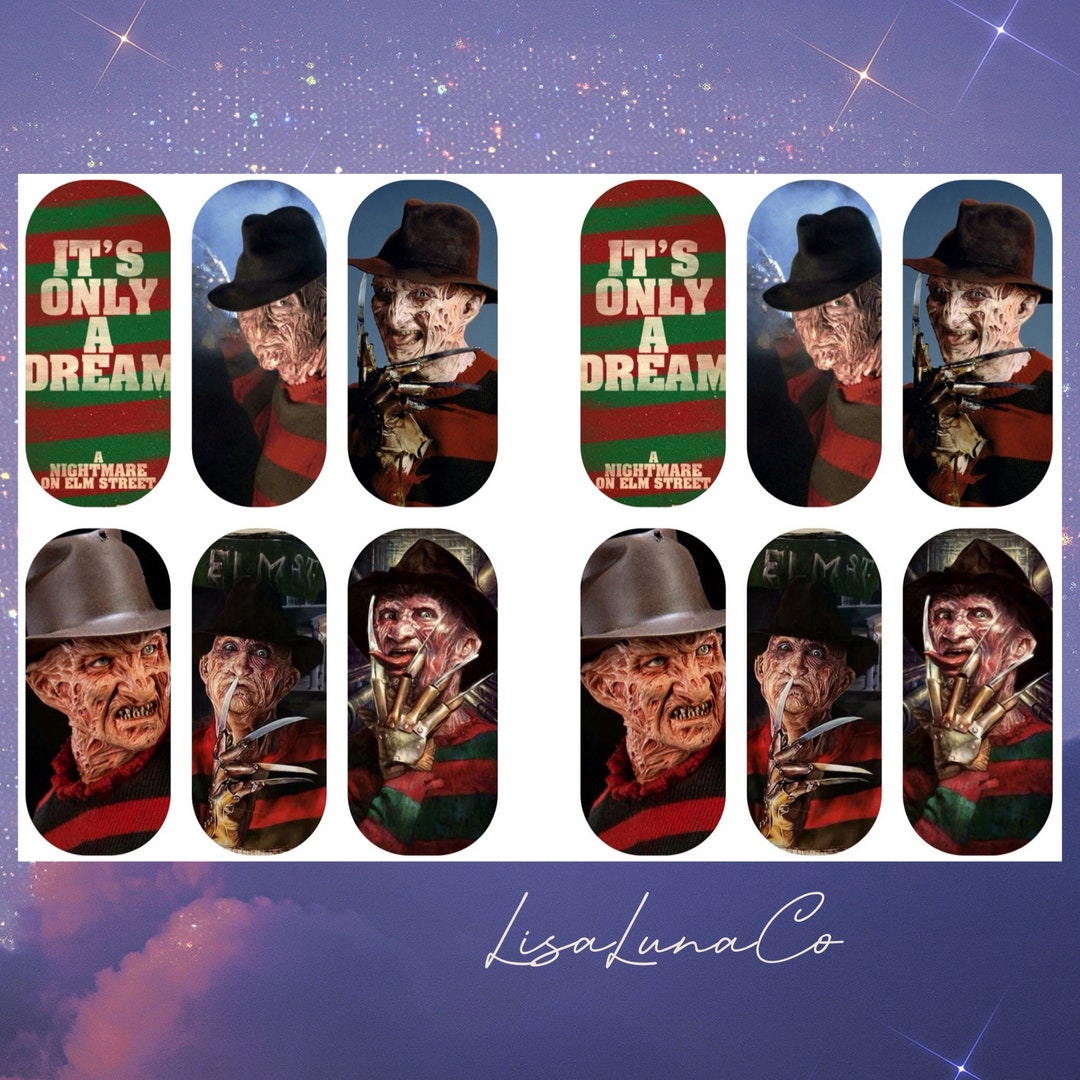 Freddy Krueger - Waterslide Nail Decals - Etsy