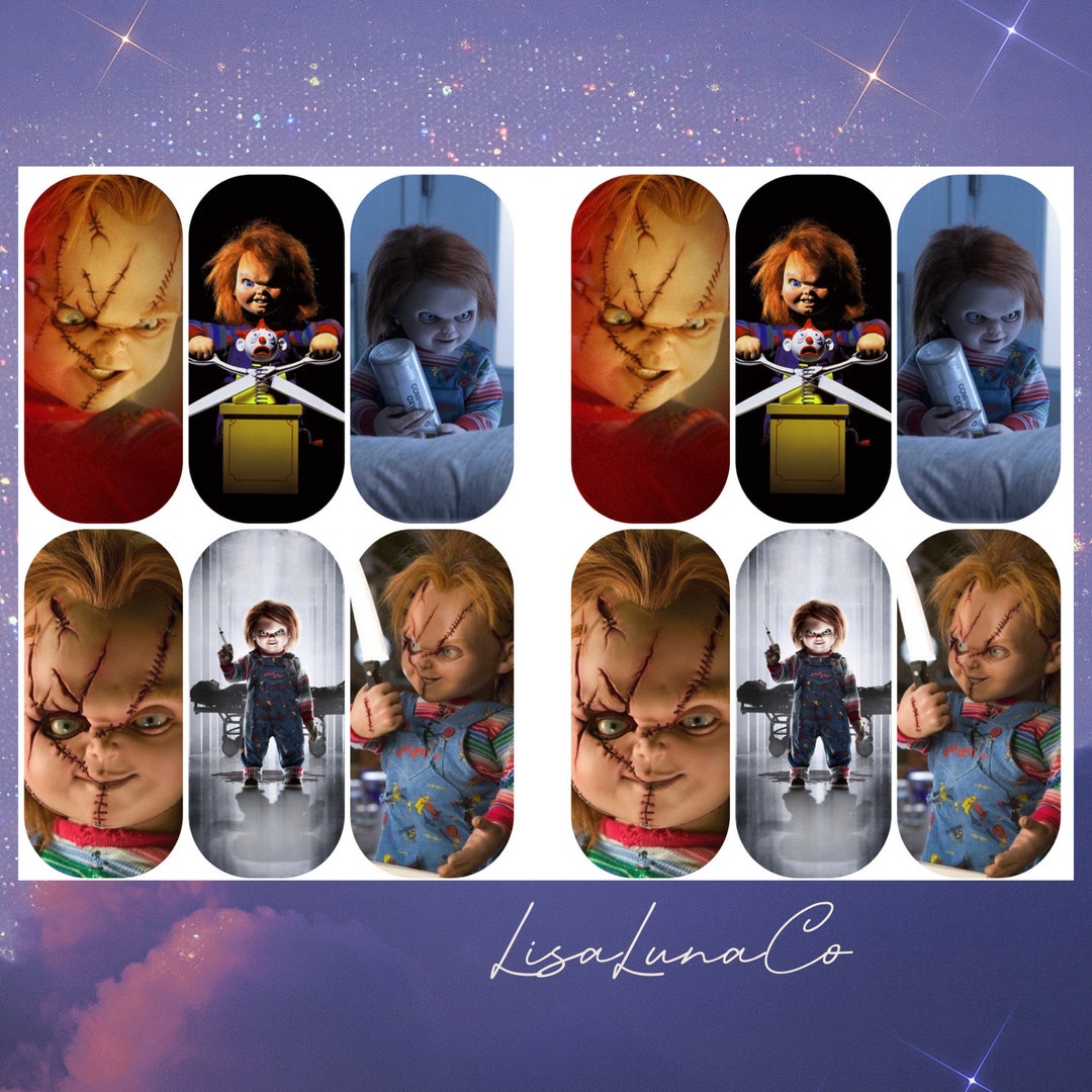Chucky - Waterslide Nail Decals - Etsy