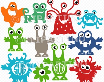 Monster svg | Etsy