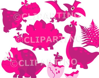 Girl dinosaur svg | Etsy