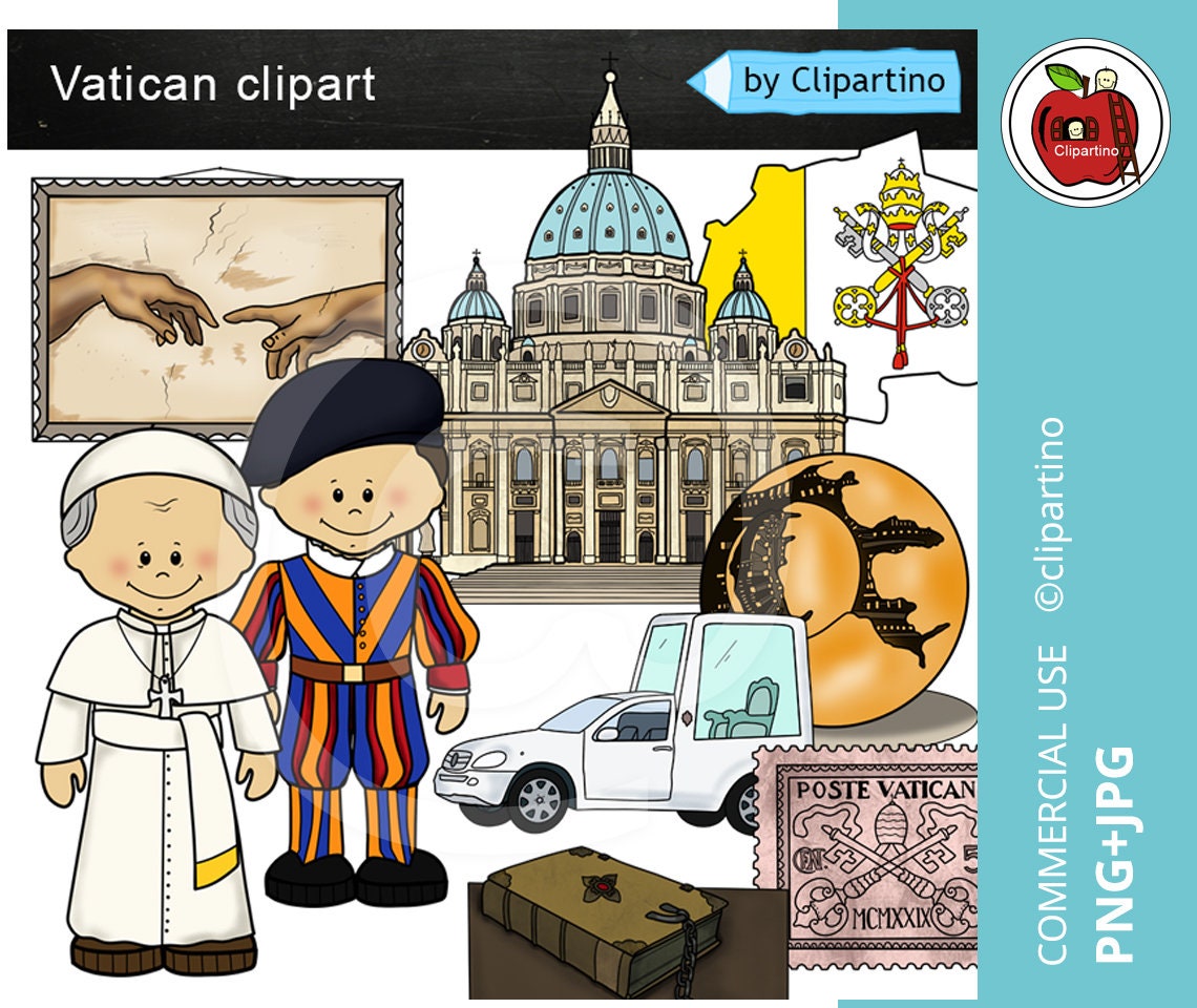 Vatican Clipart-rome Clipart Italy Clip Art-pope Clip Art | Etsy