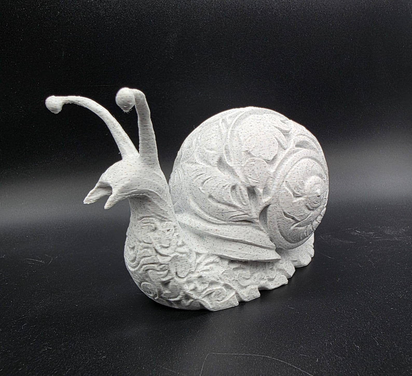 Ornately Carved Snail - 3D Printed Sculpture - 16 Colors 6" Long ...