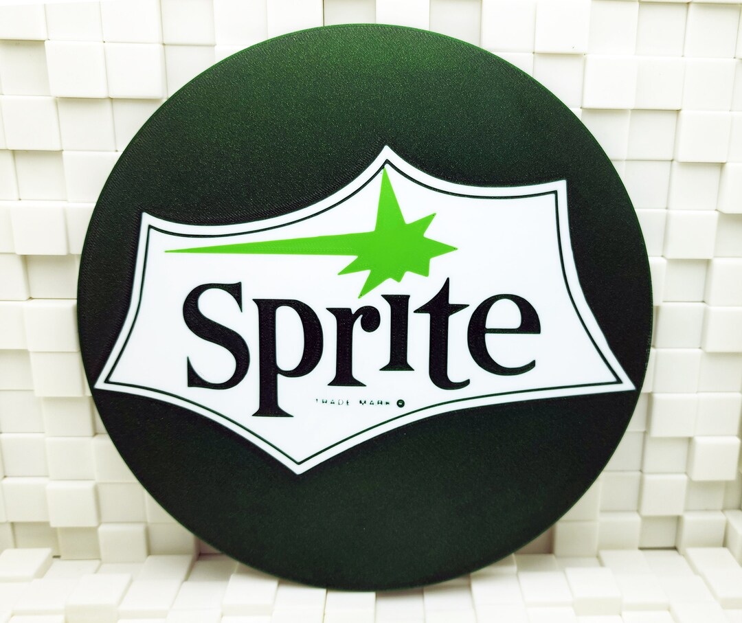 Vintage Sprite Sign – 3D Printed Retro Soda Wall Decor - Etsy
