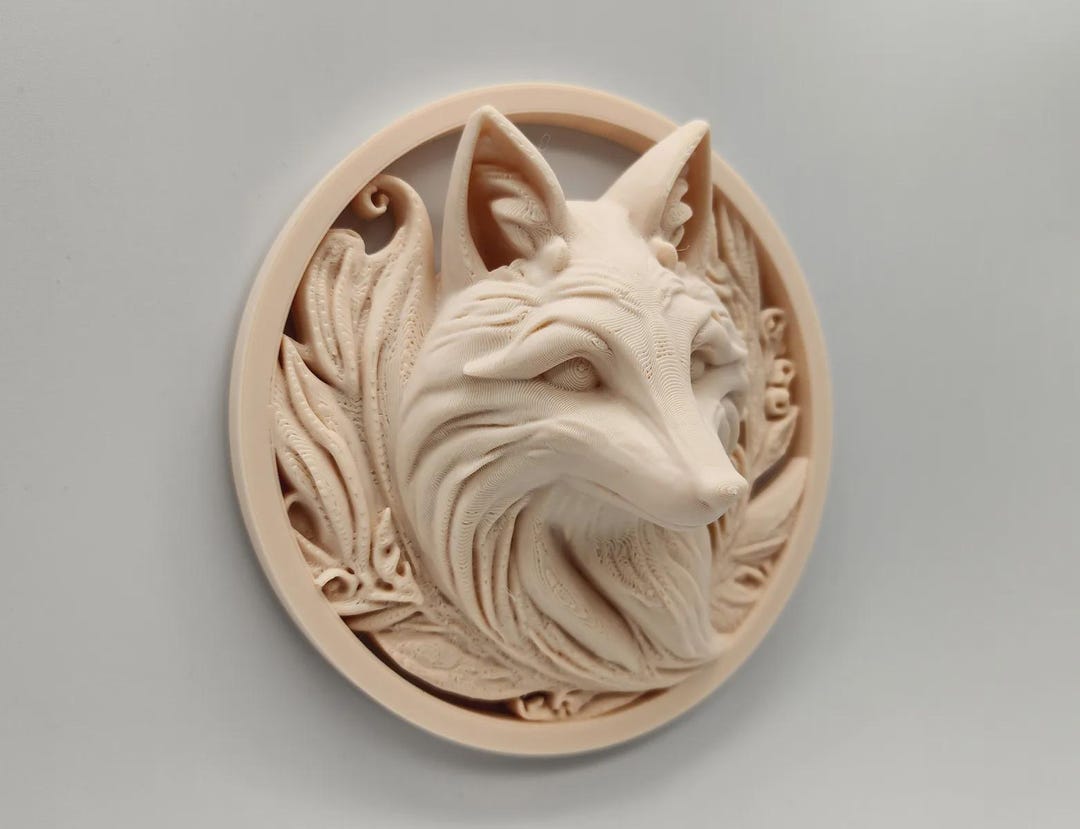 Fox Relief Sculpture Wall Art - 16 Colors 6" Tall - Etsy