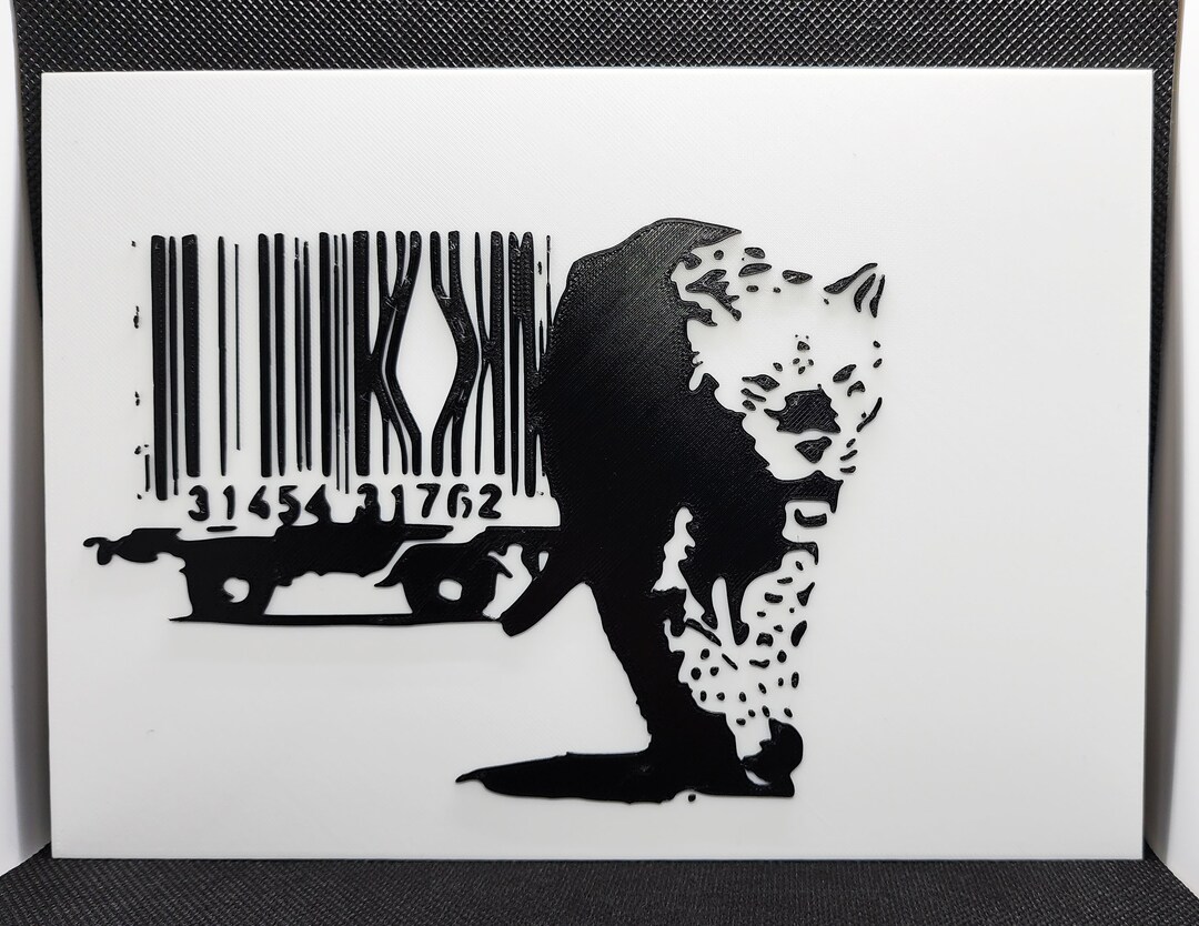 Barcode by Banksy 3D Printed Wall Decor Classic Retro Multicolor ...