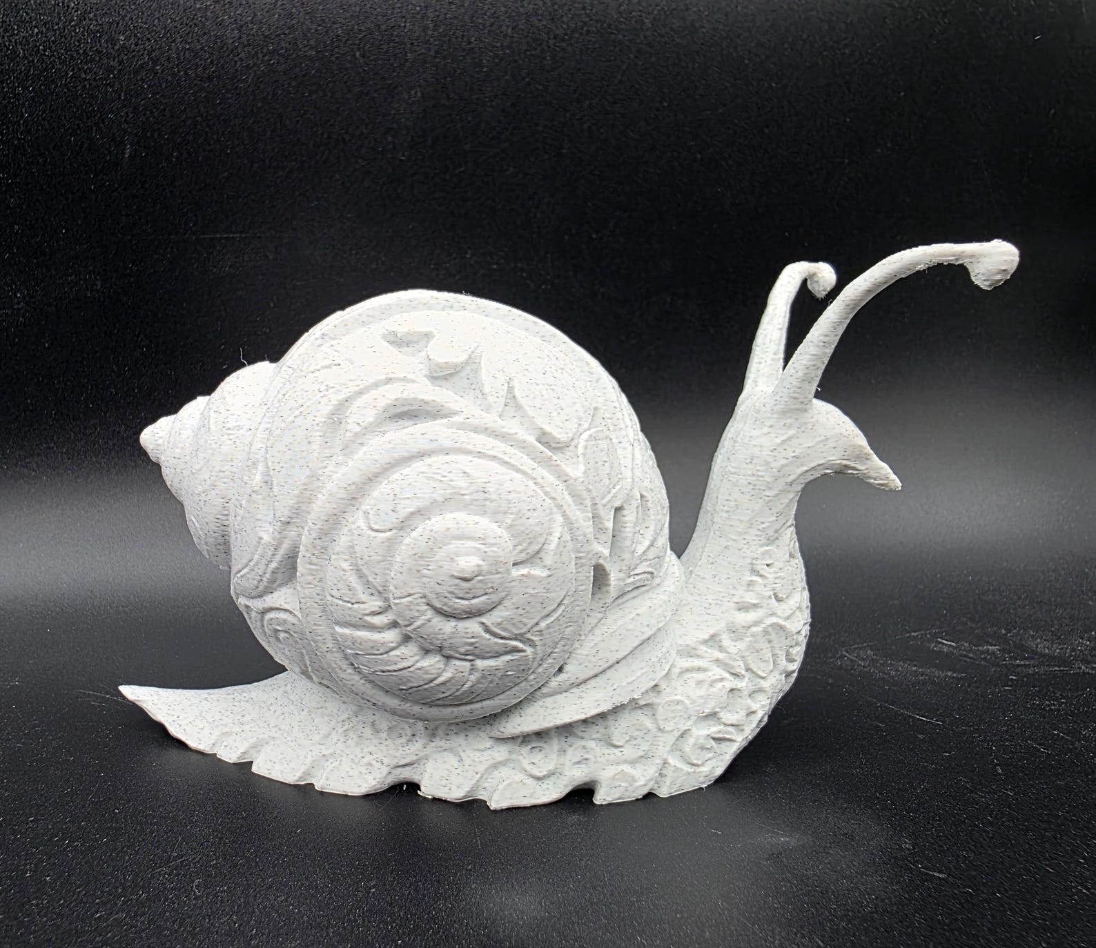 Ornately Carved Snail - 3D Printed Sculpture - 16 Colors 6" Long ...