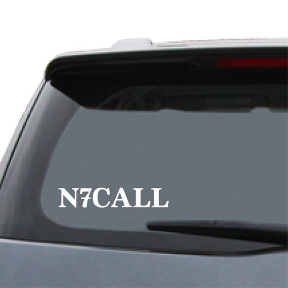 Custom Ham Amateur Radio Callsign Car Vinyl Decal Sticker - Etsy