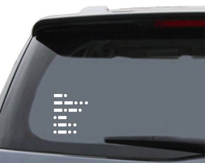 Custom Morse Code Ham Radio Callsign Car Vinyl Decal Sticker Amateur ...