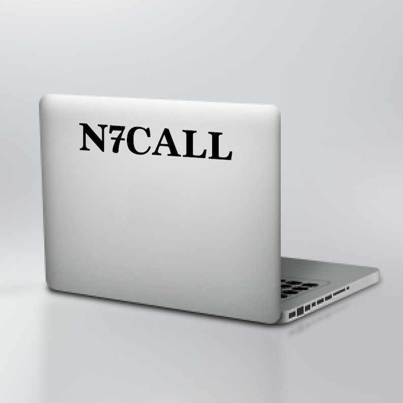 Custom Ham Radio Callsign Laptop Decal Sticker Amateur Radio - Etsy