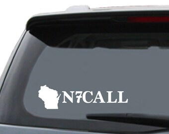 Custom Morse Code Ham Radio Callsign Car Vinyl Decal Sticker - Etsy
