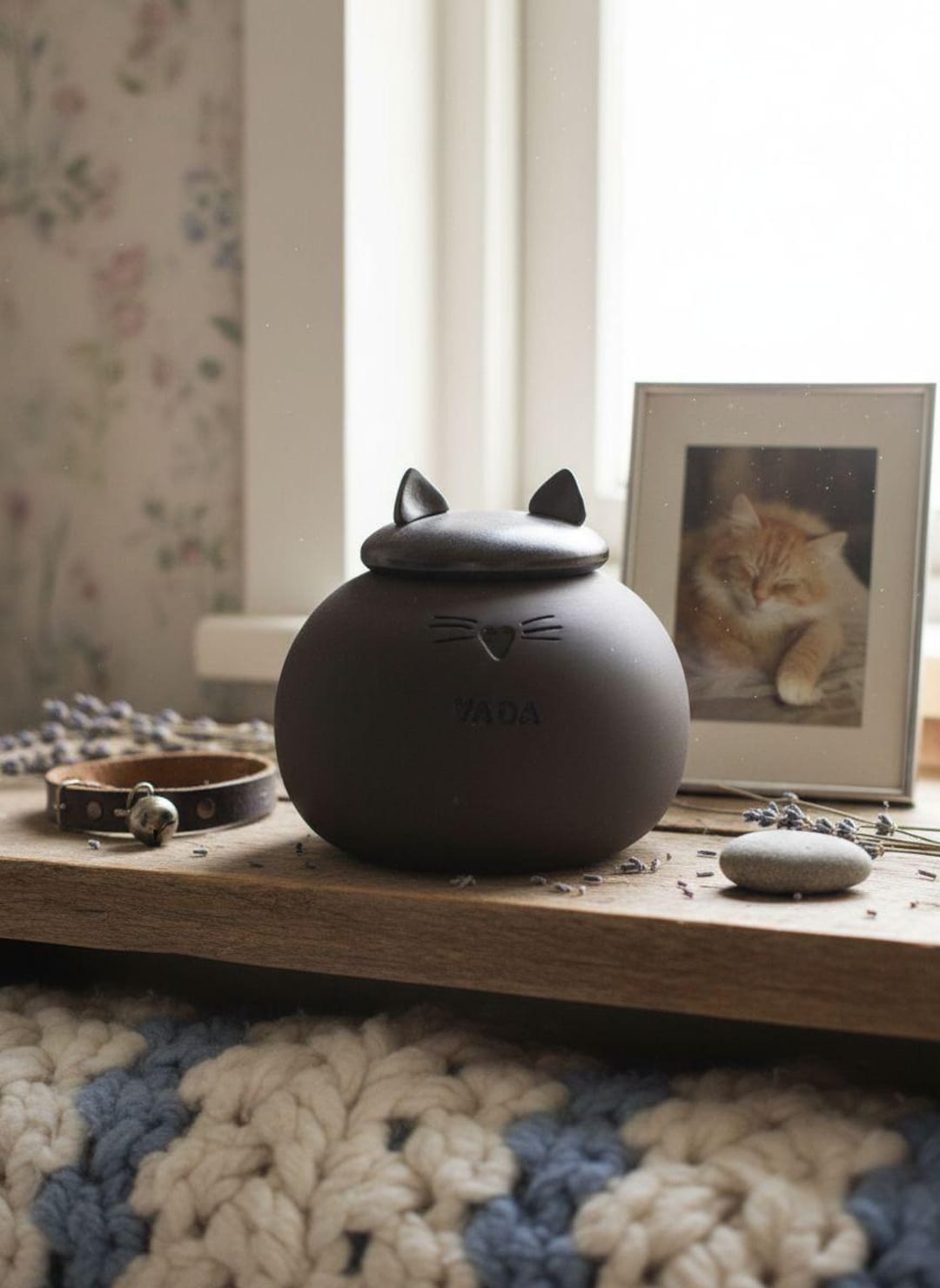 Cat Urn, Ceramic Urn for Ashes, Creamation Urn, Pottery Urn for Pets ...