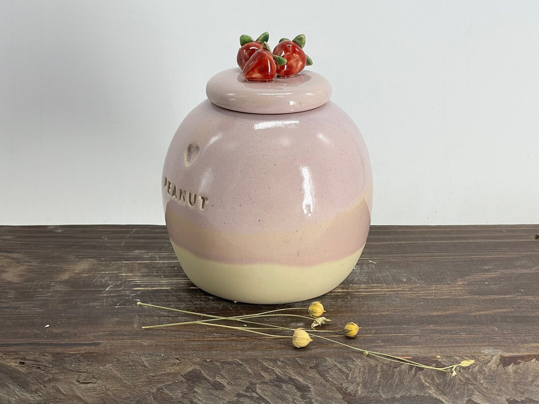 Pink Cat Urn, Pink Dog Urn Strawberry, Strawberries - Etsy