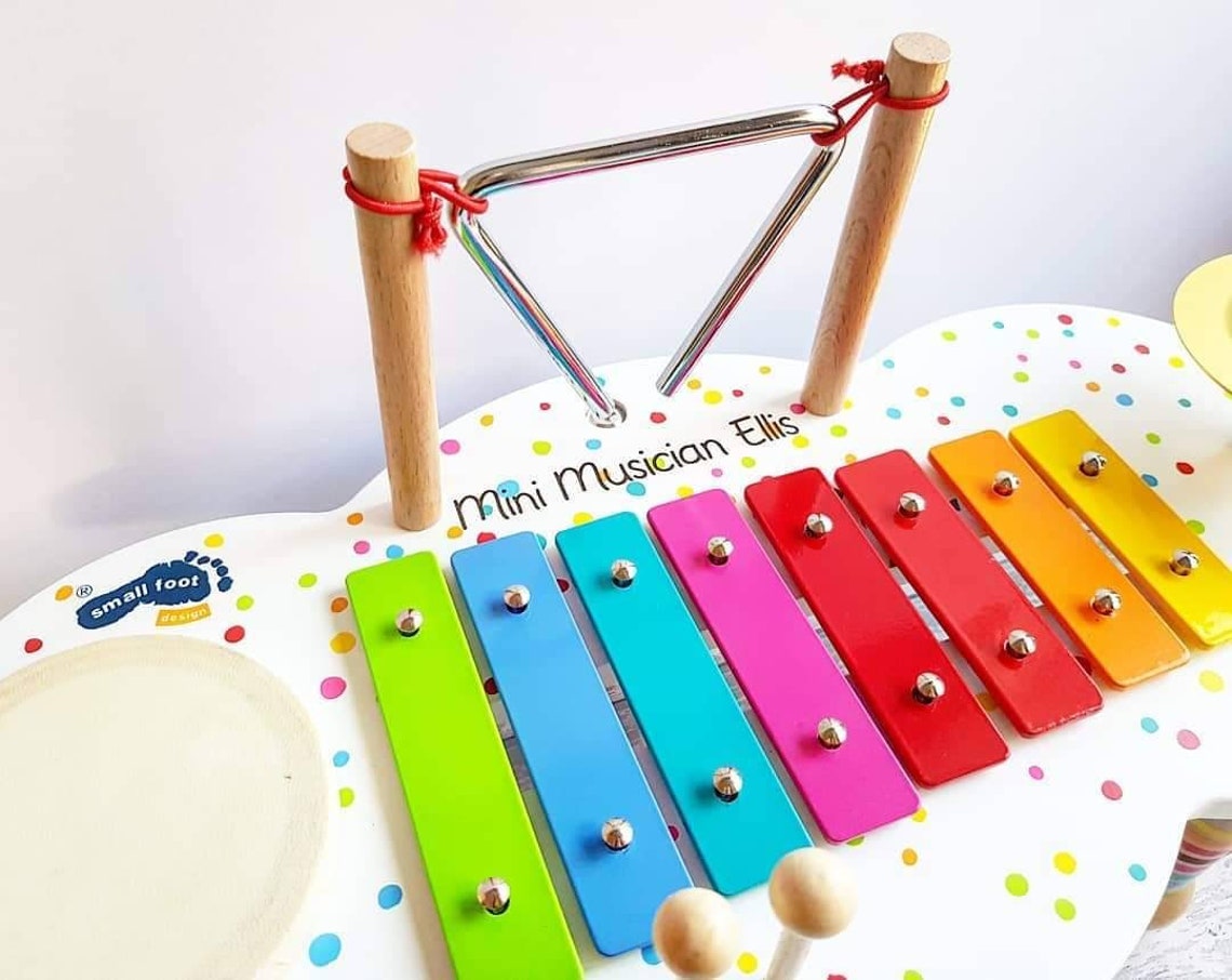 Personalised Music Table Mini Musician Wooden Instruments - Etsy UK