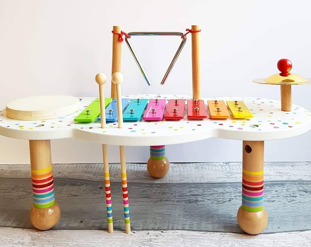 Personalised Music Table Mini Musician Wooden Instruments - Etsy UK