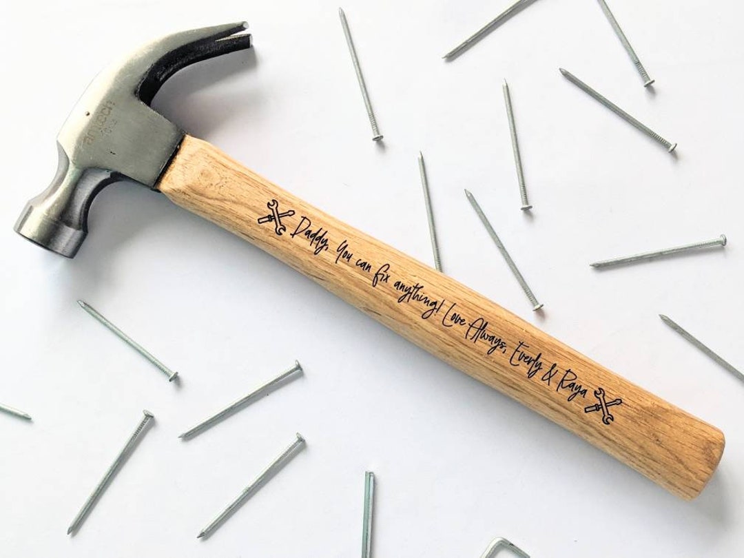 Personalised Hammer • Fathers Day • Gift for Grandad • 16oz Hammer ...