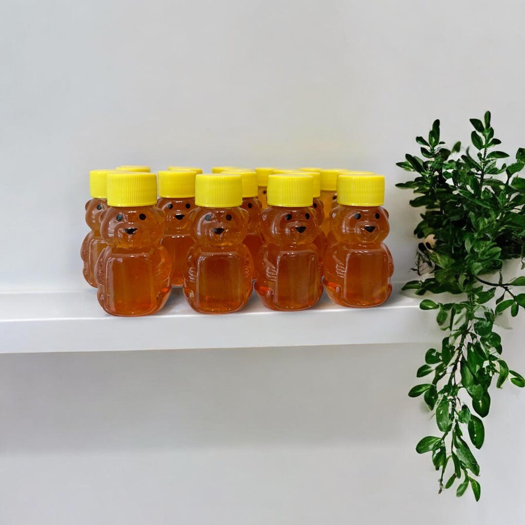 2oz Mini Honey Bear: Fresh Local Organic Raw Honey - Etsy