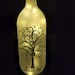Etched Wine or Liquor Bottle Family Tree With Lights Included. - Etsy
