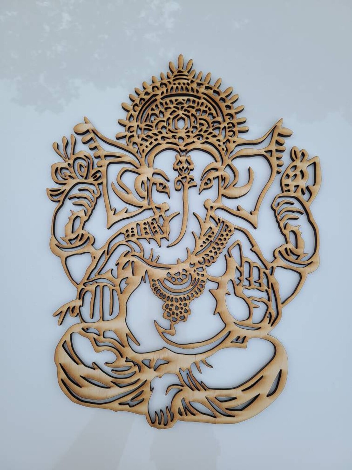 Ganesha Wall Hanging. Hindu Wall Art. Laser Cut. Hindu God. | Etsy UK