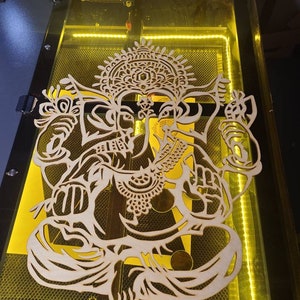 Ganesha Wall Hanging. Hindu Wall Art. Laser Cut. Hindu God. - Etsy