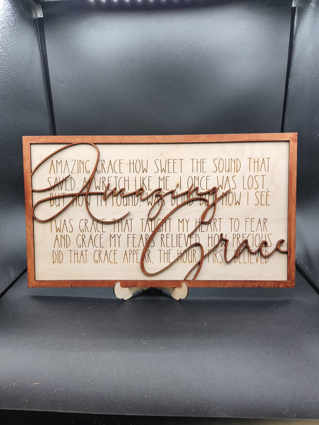 Amazing Grace Laser Cut Laser Engraved Wooden Plaque - Etsy
