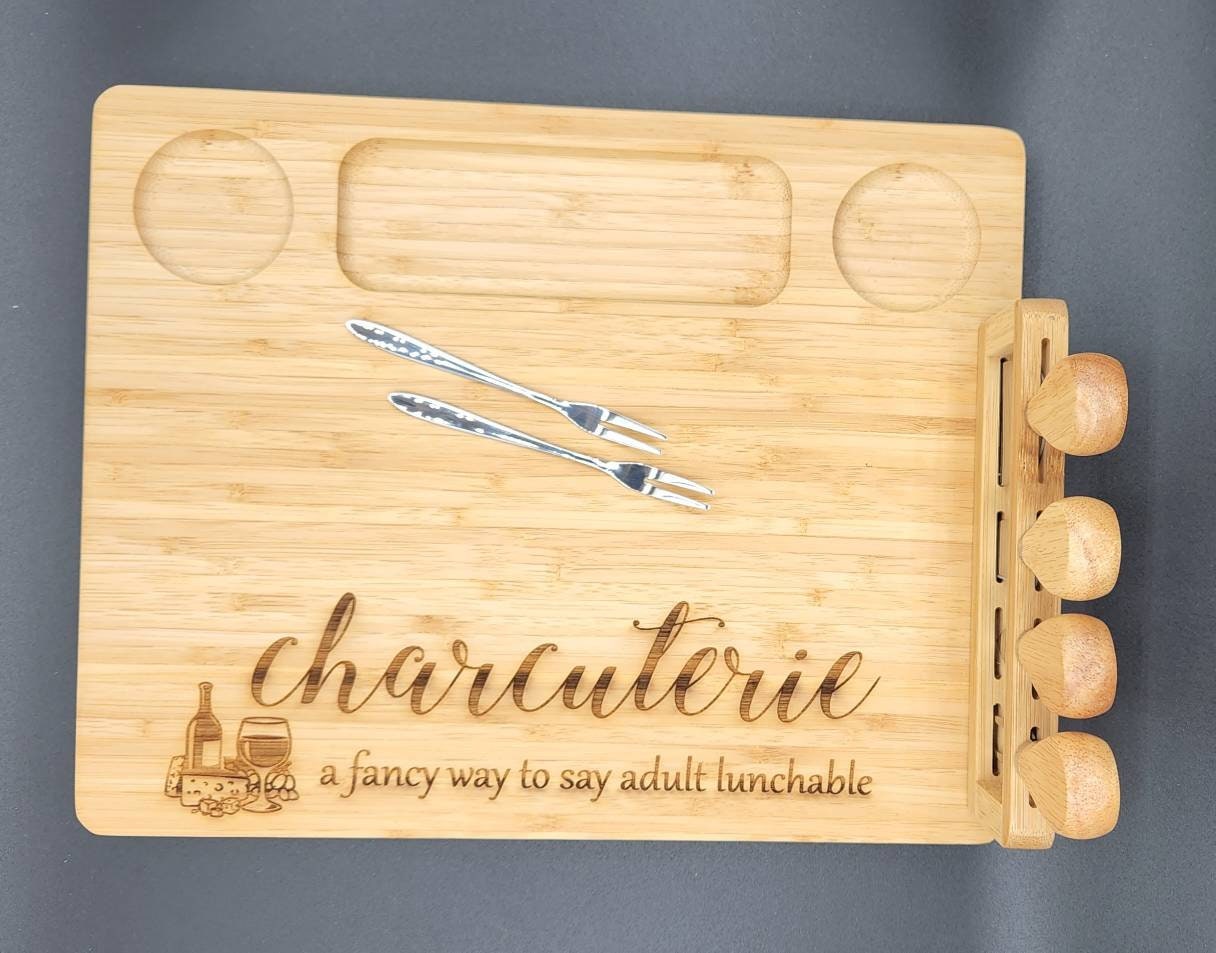 Engraved Charcuterie Board Shark Coochie Cheese Board - Etsy