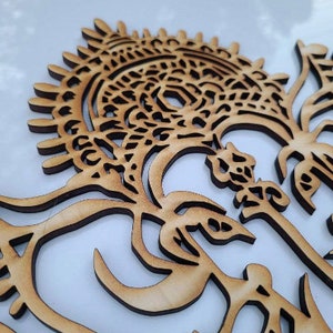 Ganesha Wall Hanging. Hindu Wall Art. Laser Cut. Hindu God. Good Luck ...