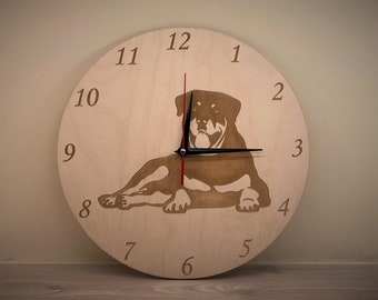 Cute Dog Wall Clock - Etsy